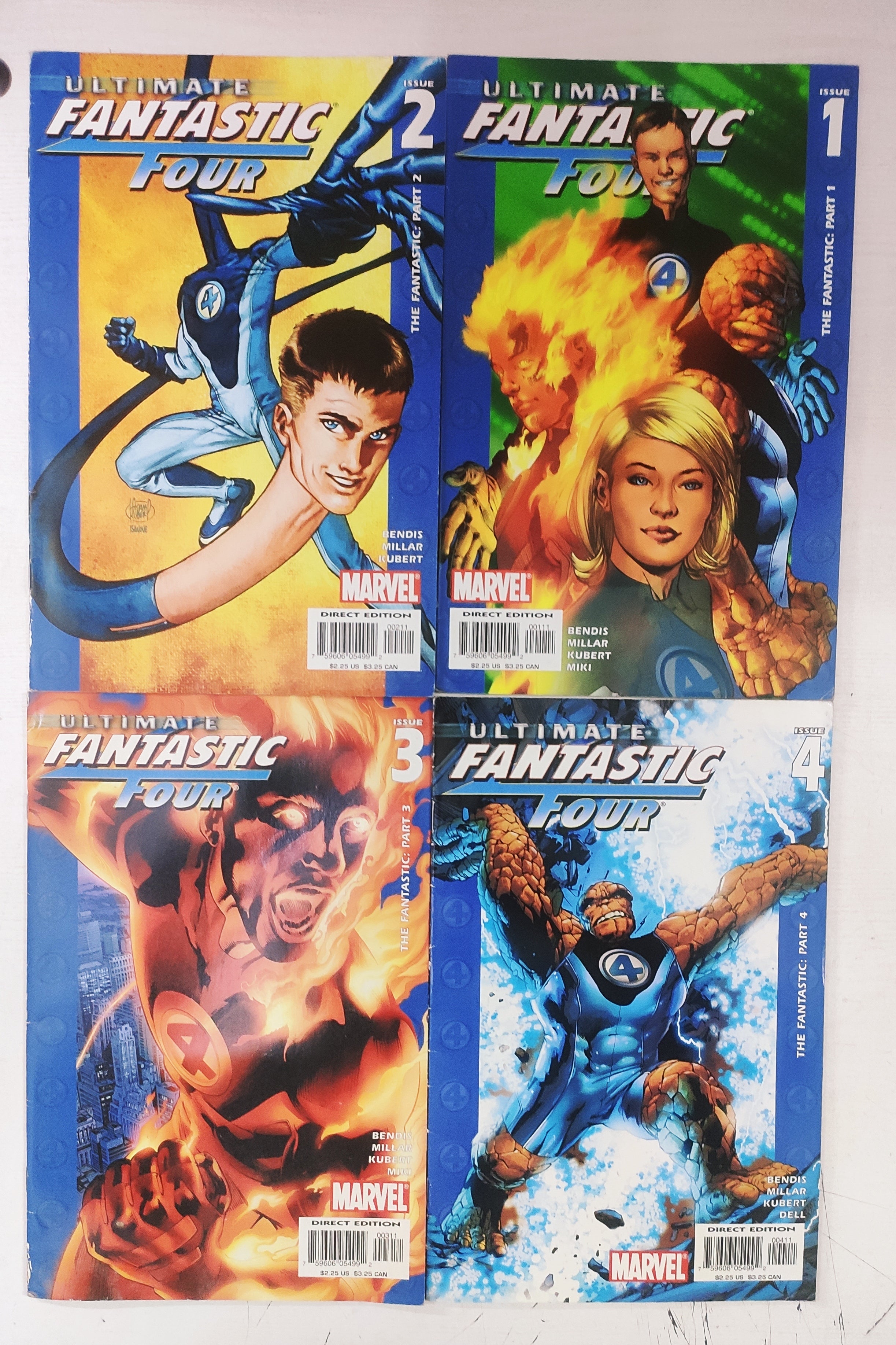 Ultimate Fantastic Four| Full Series of Comics set issue 1 to 4