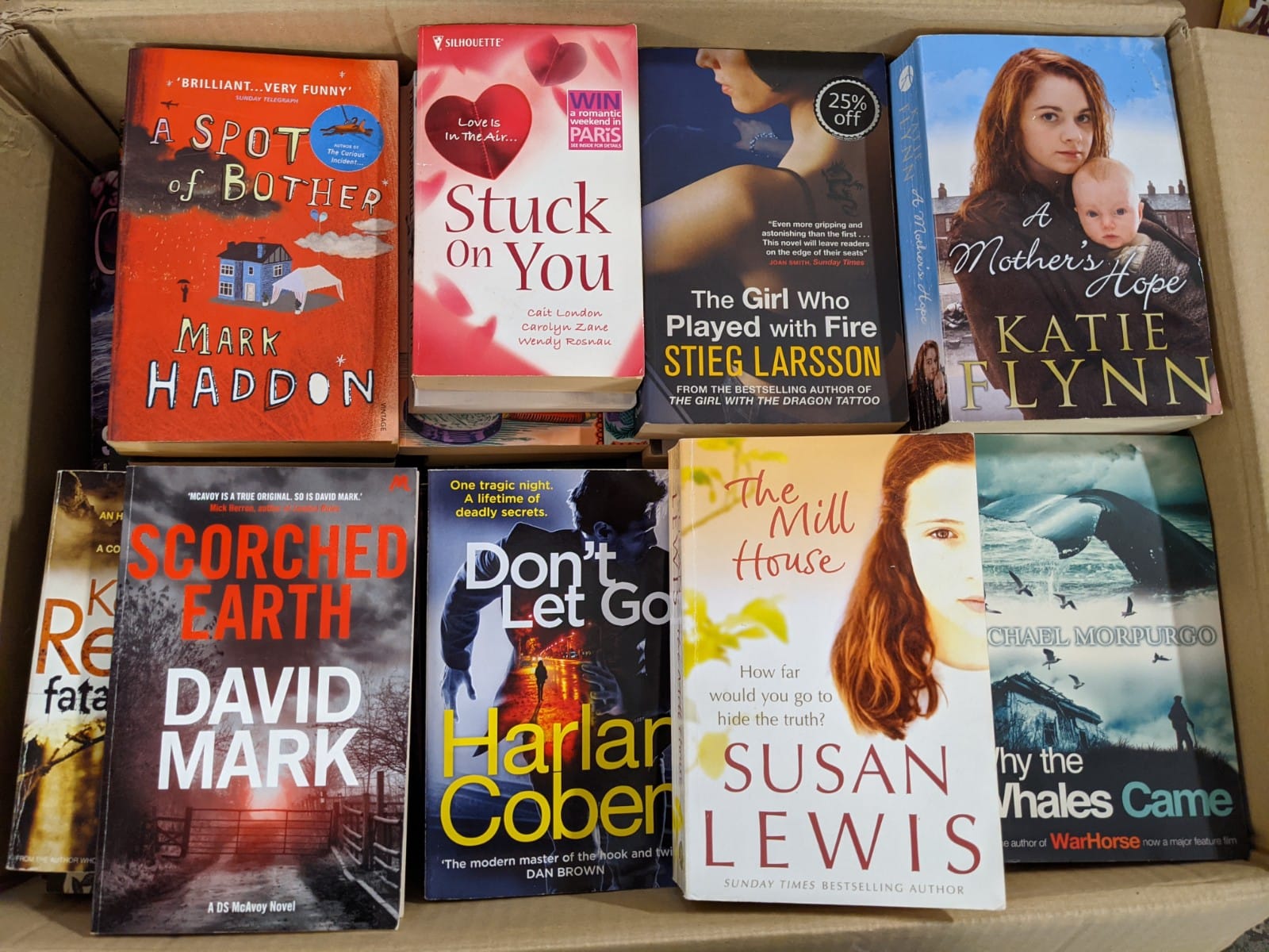 Assorted Used Paperback UK Fiction | Shipping NOT Included (Shipping E