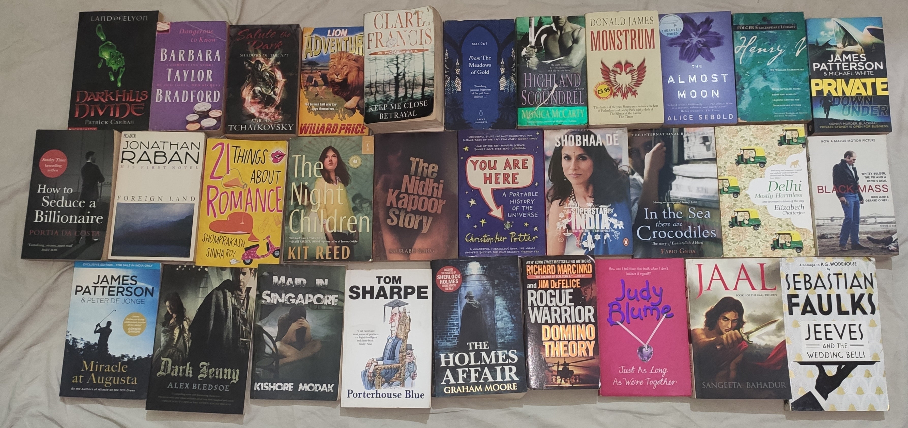 Mixed Lot of General Fiction Books for Adults | Lot of 30 Books