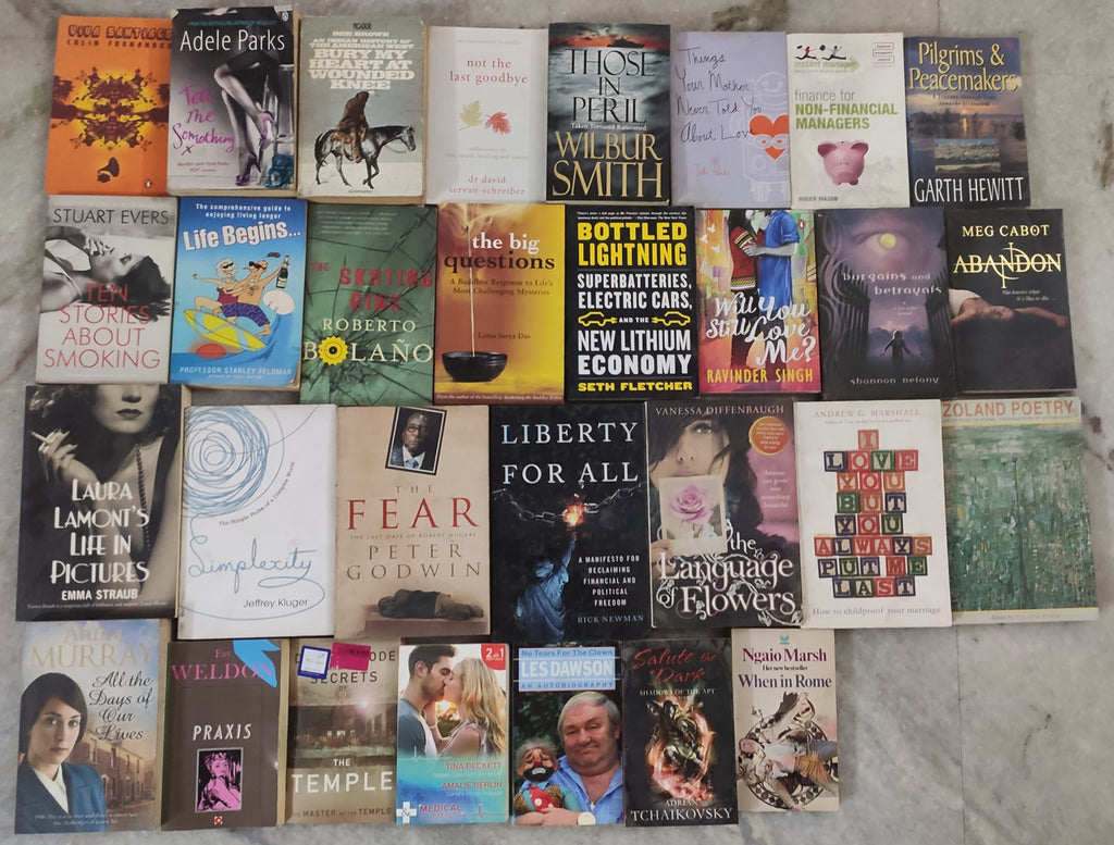 Mixed Lot of General Fiction Books for Adults | Lot of 30 Books