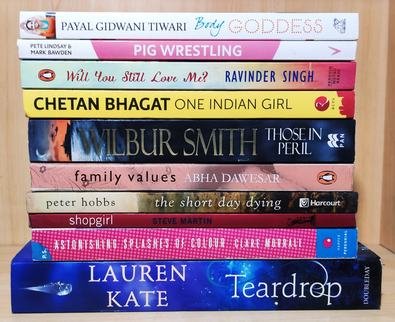 Mix Genres Books Lot | Pack of 10 Books | Free Shipping & Bookmarks