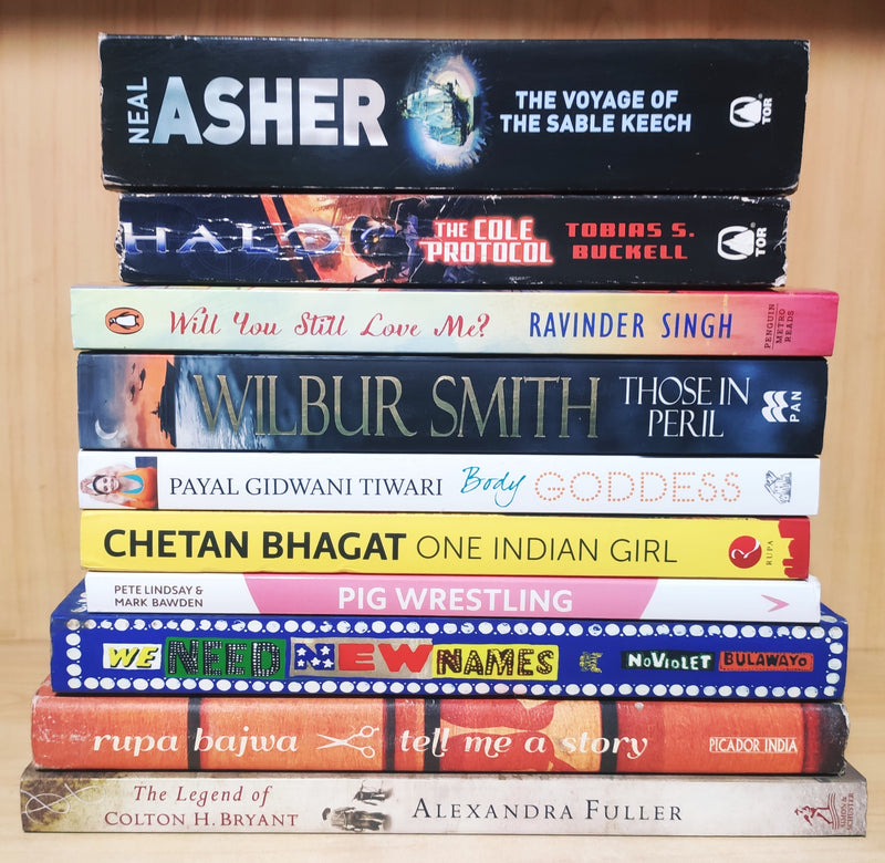 Mix Genres Books Lot | Pack of 10 Books | Free Shipping & Bookmarks