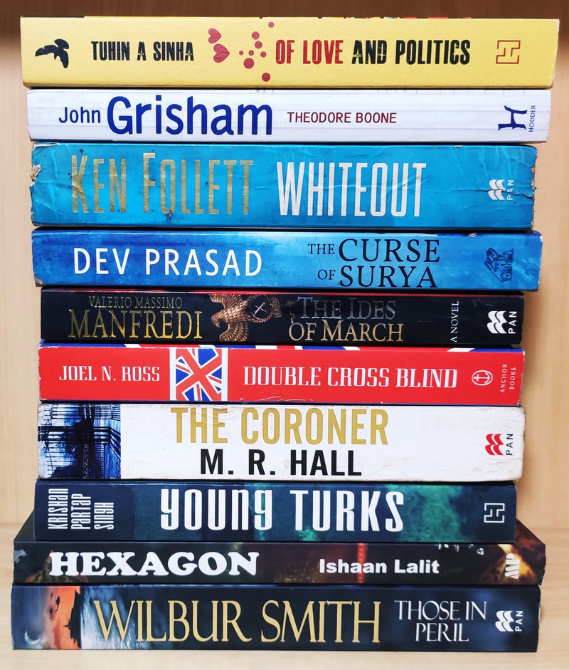 Thriller Mystery Suspense Fiction | Pack of 10 Books | Free Shipping