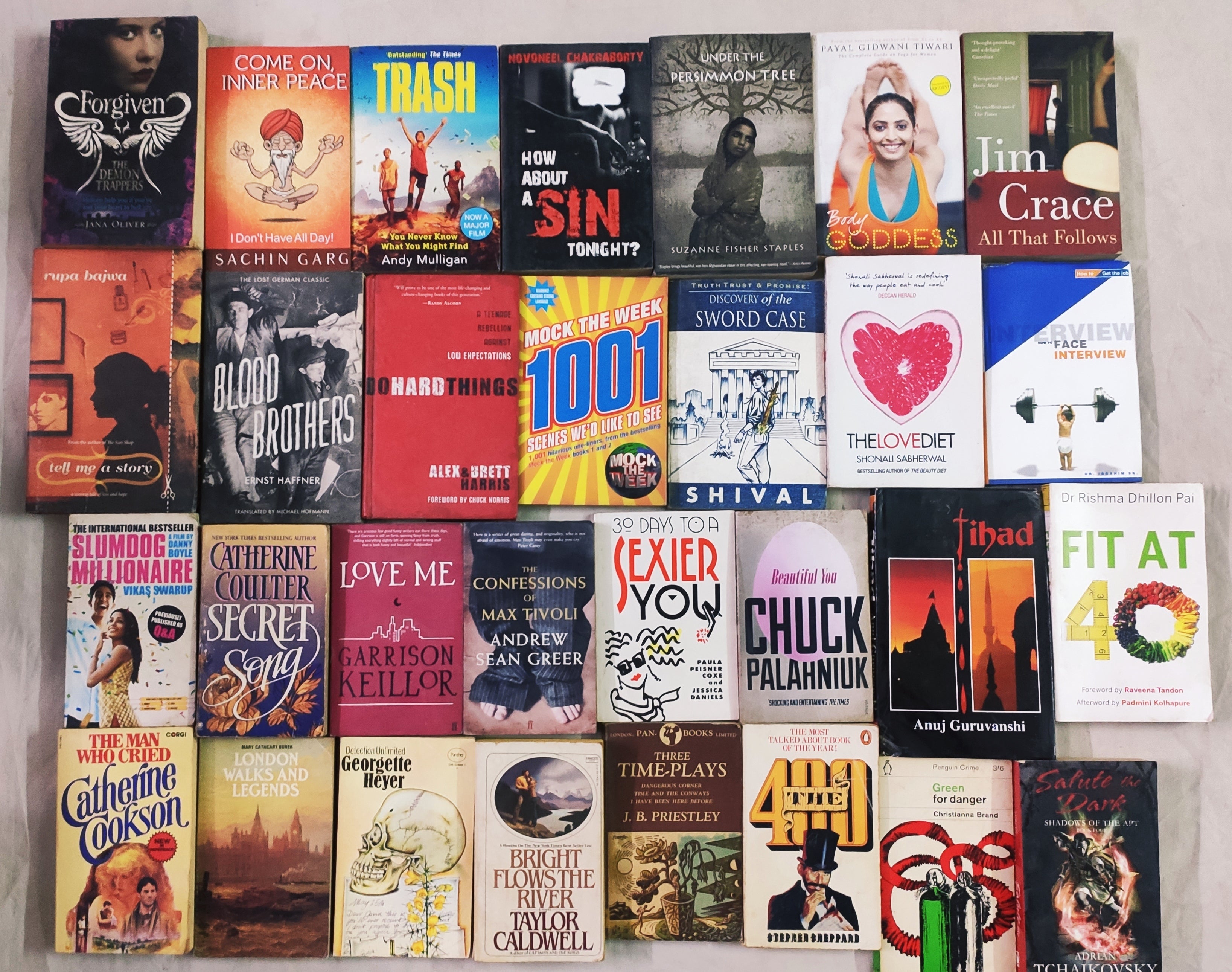 Mixed Lot of General Fiction Books for Adults | Lot of 30 Books