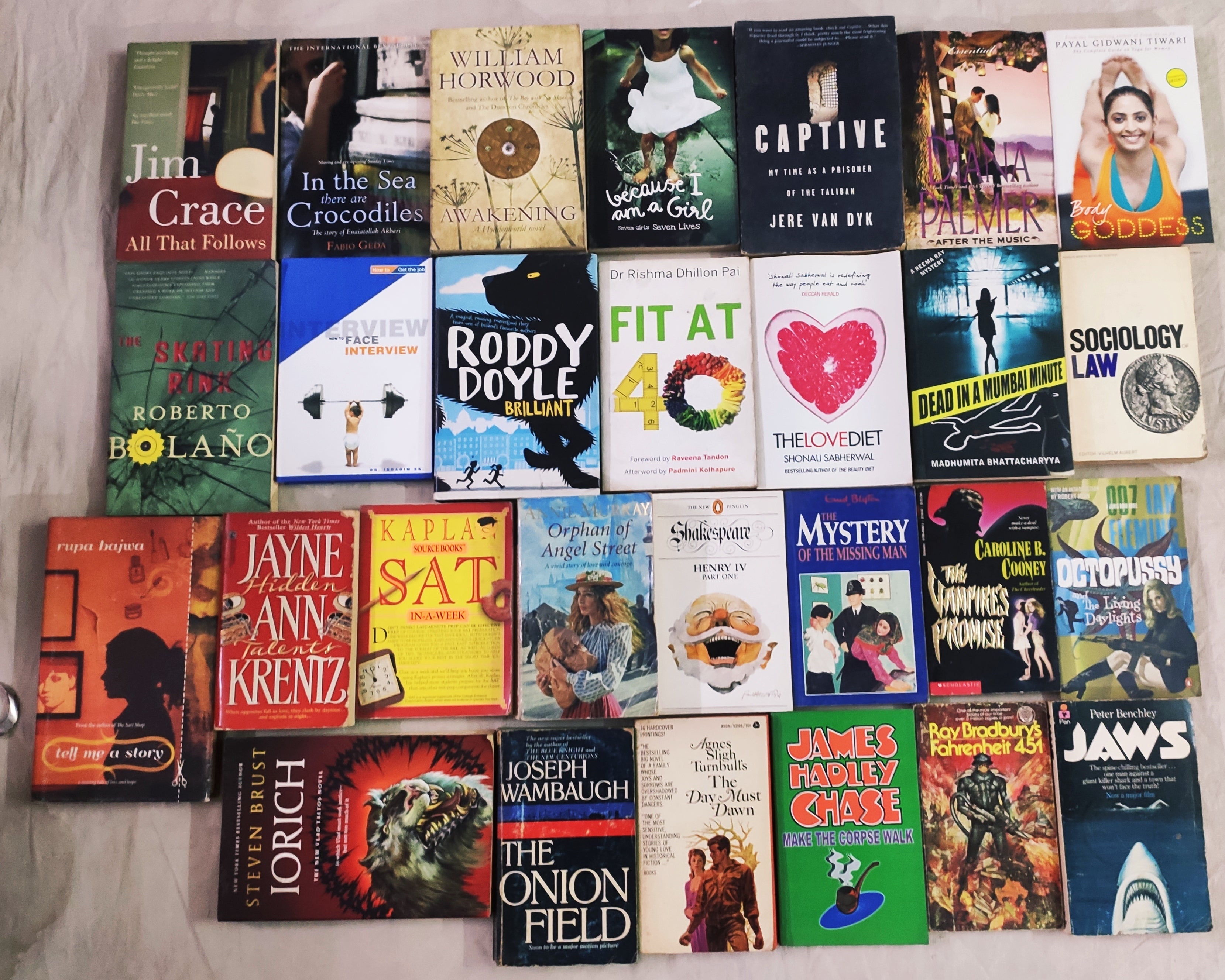 Mixed Lot of General Fiction Books for Adults | Lot of 30 Books