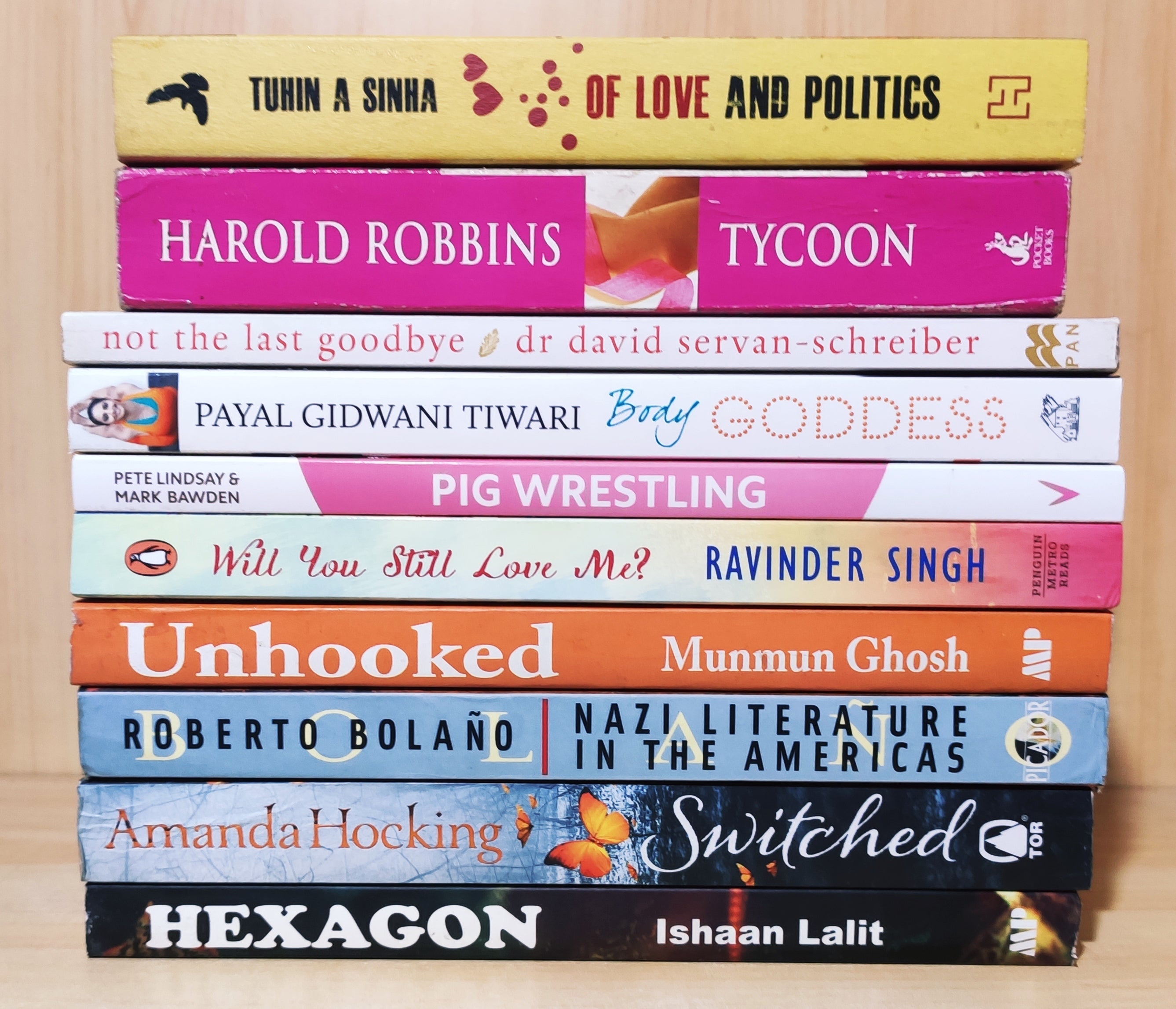 Mix Genres Books Lot | Pack of 10 Books | Free Shipping & Bookmarks