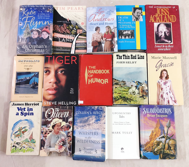 Hardbound Books | Lot of 15 Books | Mixed Genre | FREE Delivery & FREE