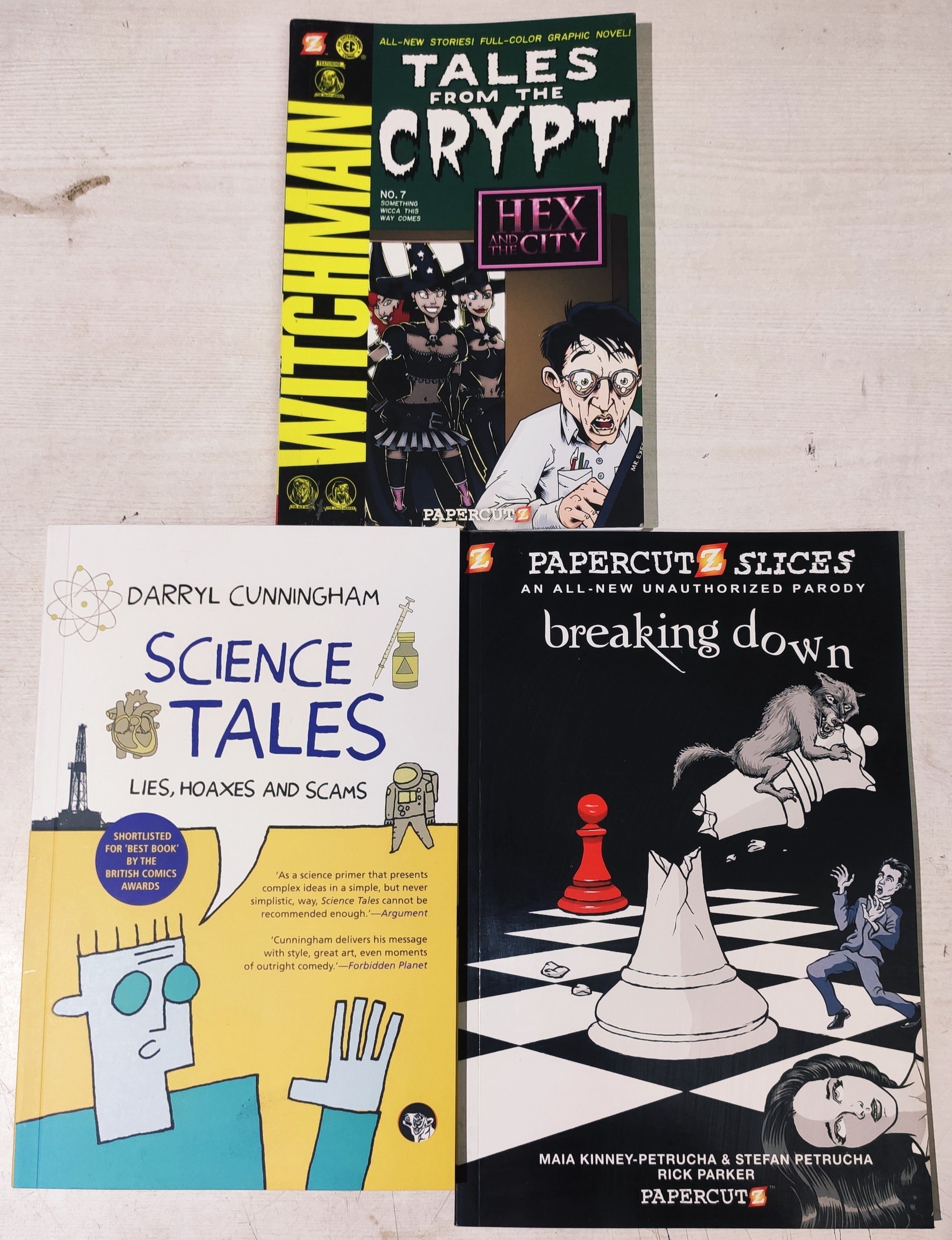 Papercutz Graphic Novels and Science Tales | Set of 3 Books | Conditio