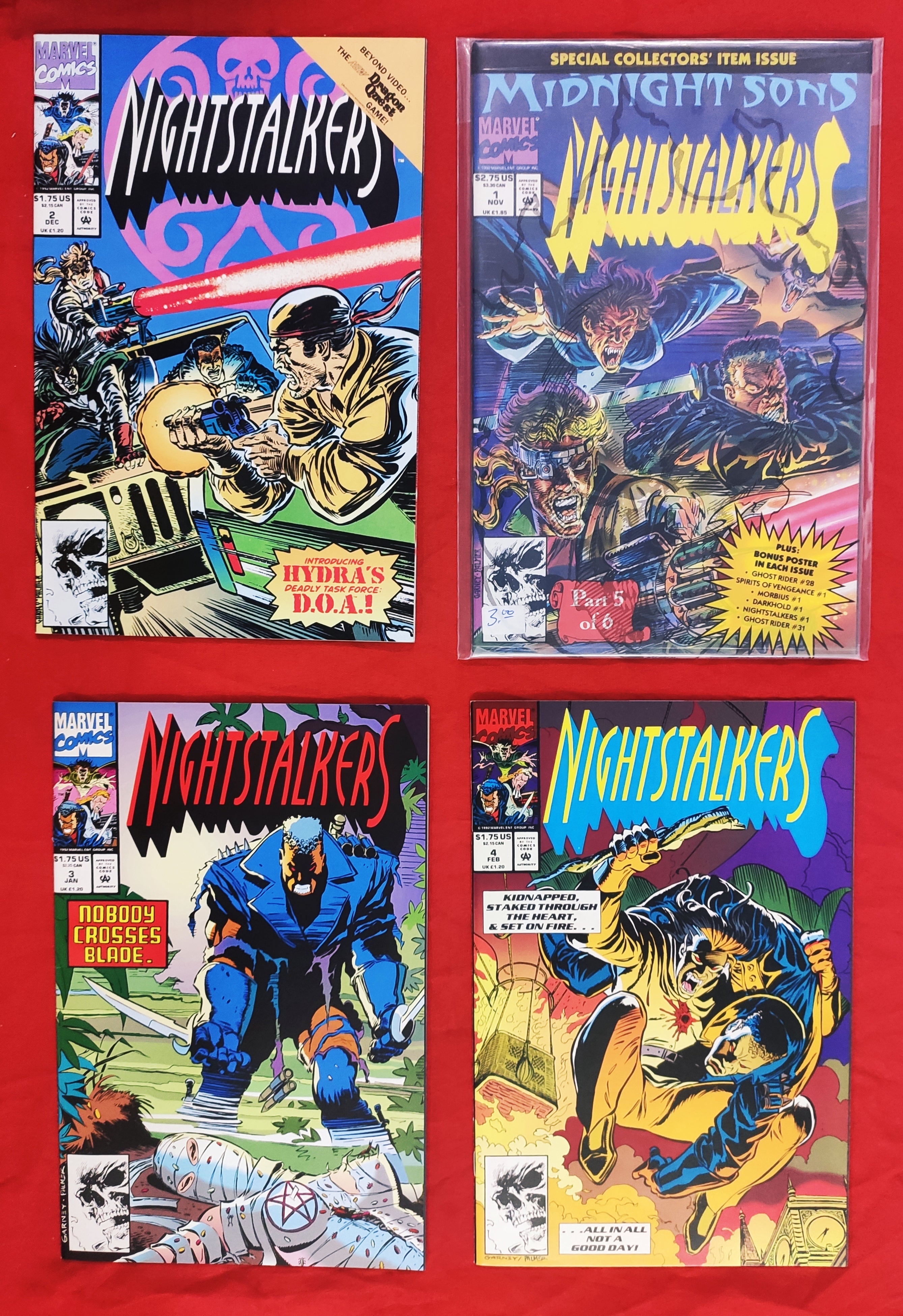 Nightstalkers by Marvel Comics | Complete Set #1-4