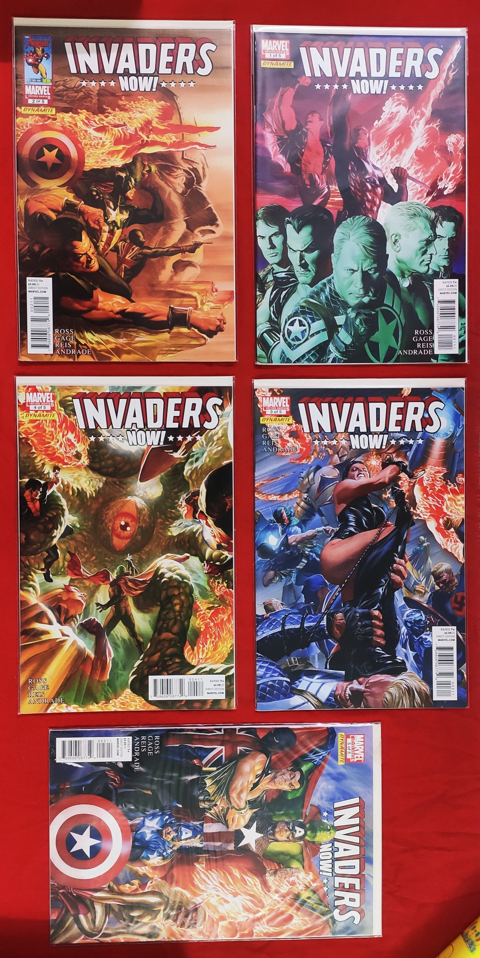 Invaders Now by Marvel Comics | Complete Set #1-5