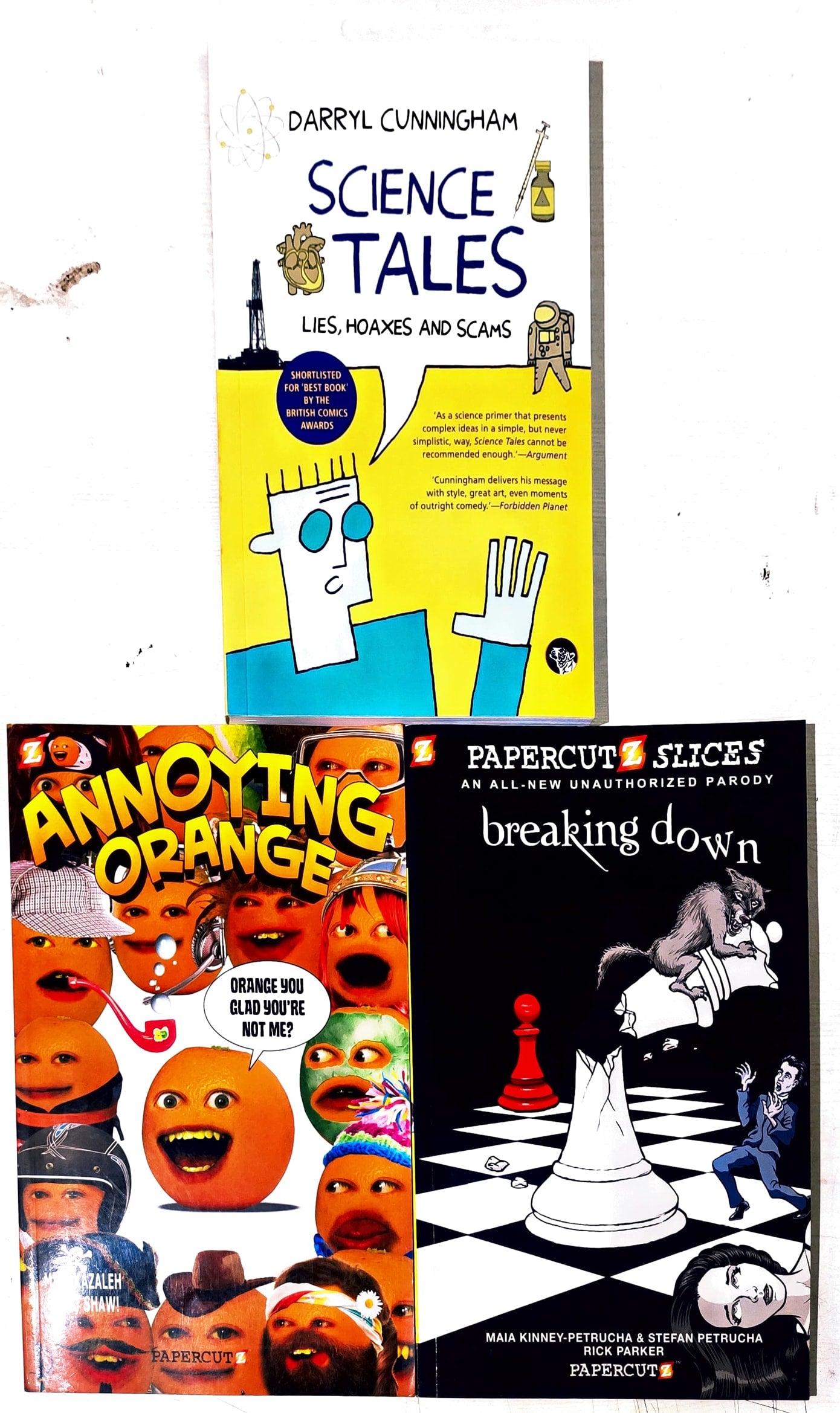 Papercutz Graphic Novels and Science Tales | Set of 3 Books | Conditio