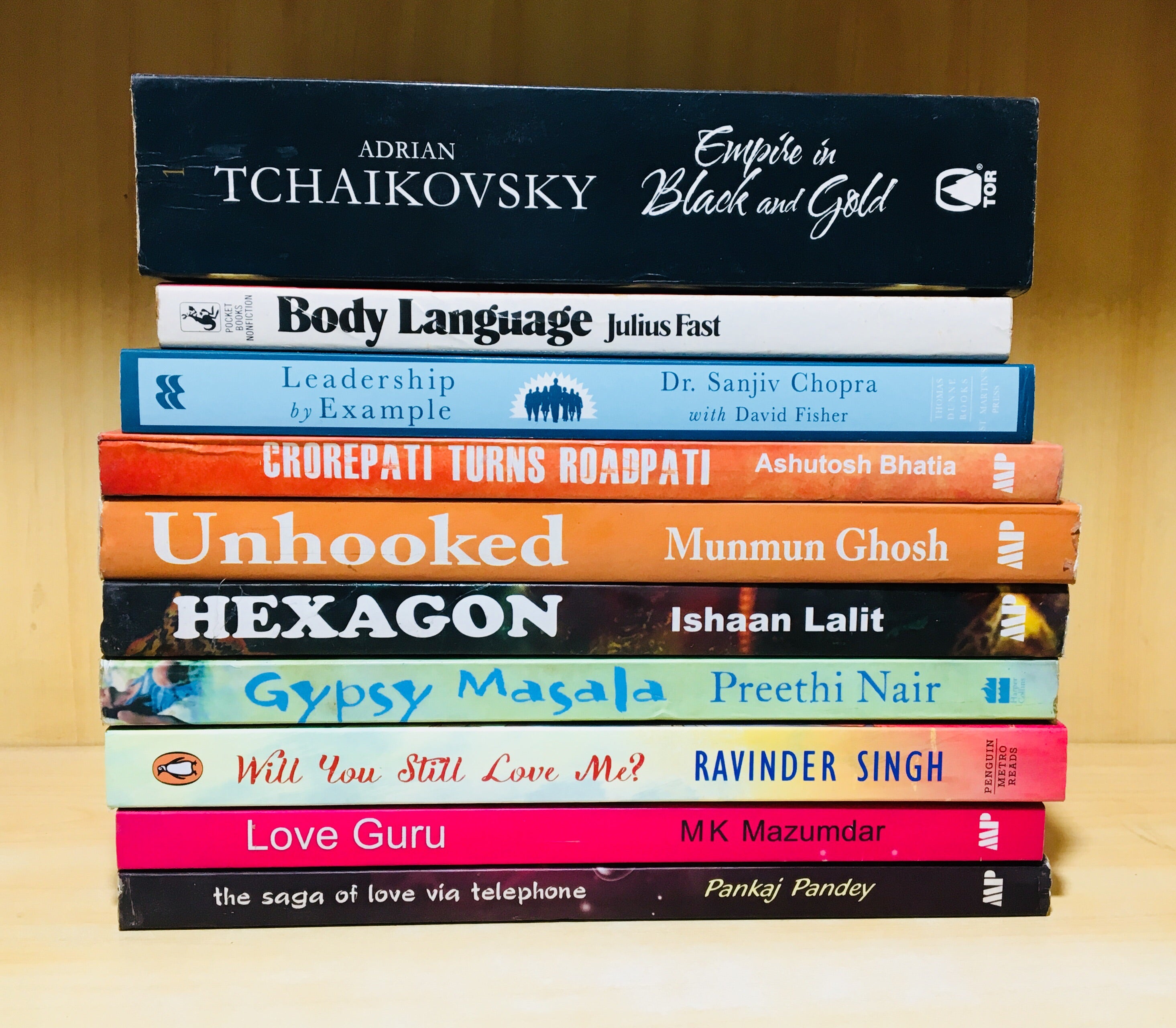 Mix Genres Books Lot | Pack of 10 Books | FREE Bookmarks