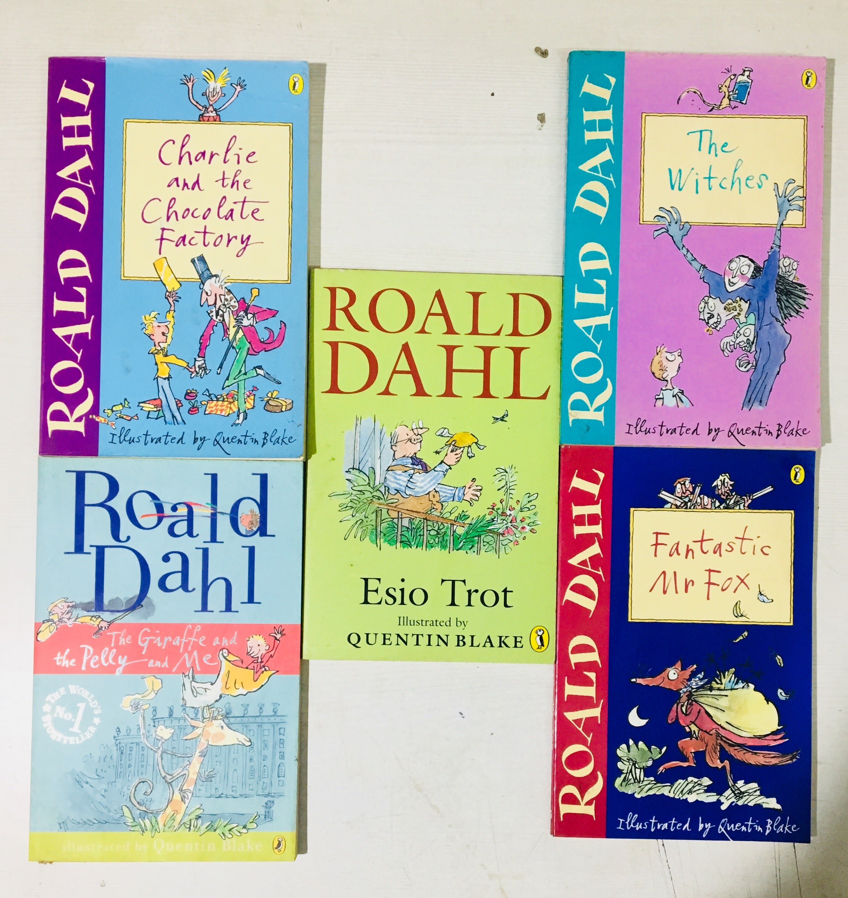 Roald Dahl Bestselling Mixed Fiction | Pack Of 5 Books | FREE Bookmark
